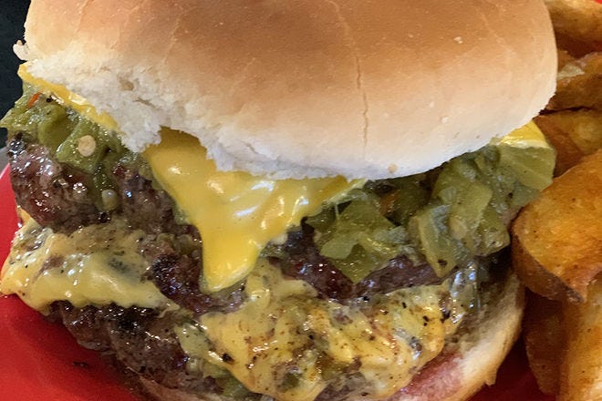 The best green chile cheeseburger is at a roadside restaurant