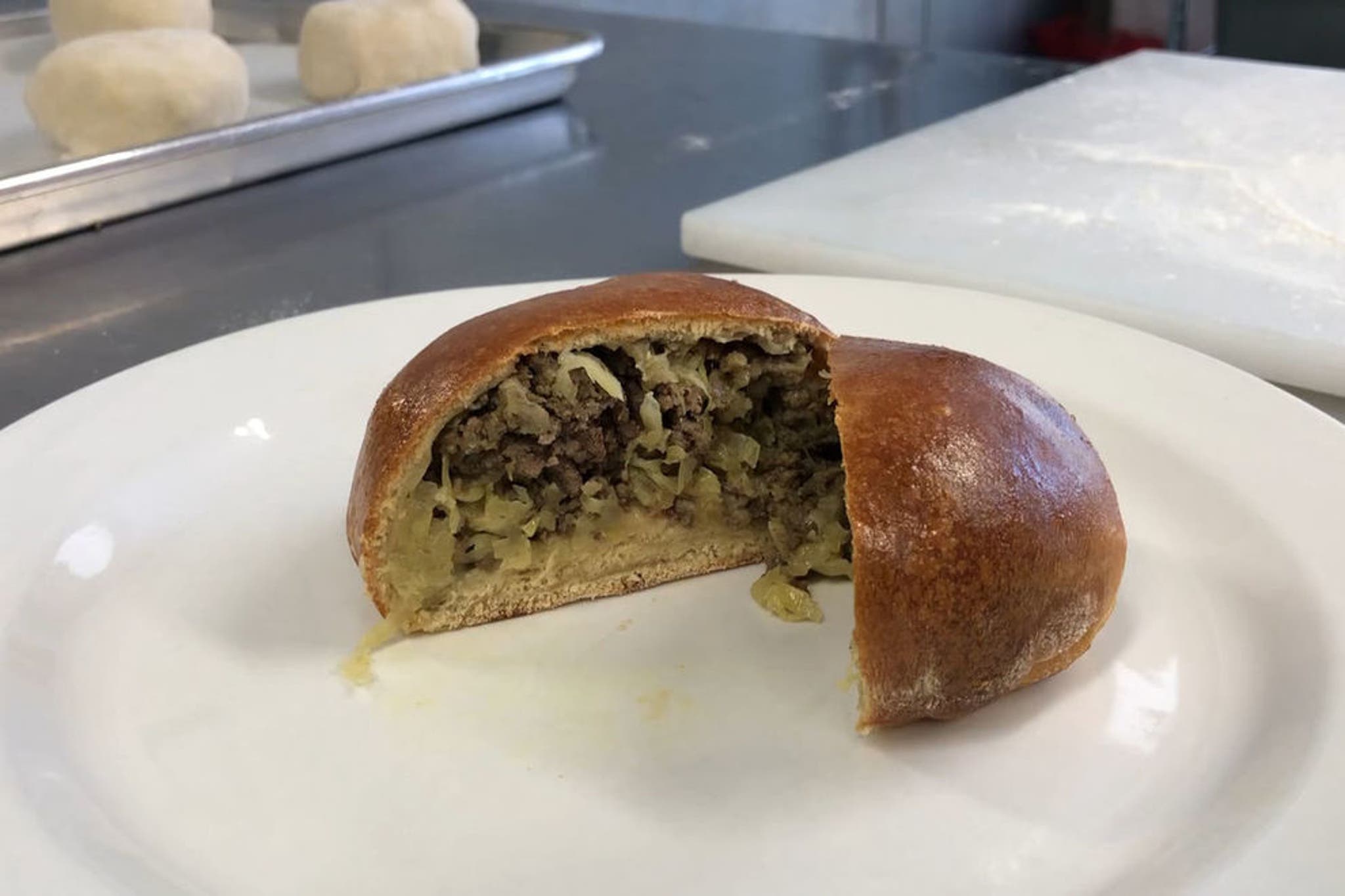 What is a bierock, and how did it become a Kansas specialty?