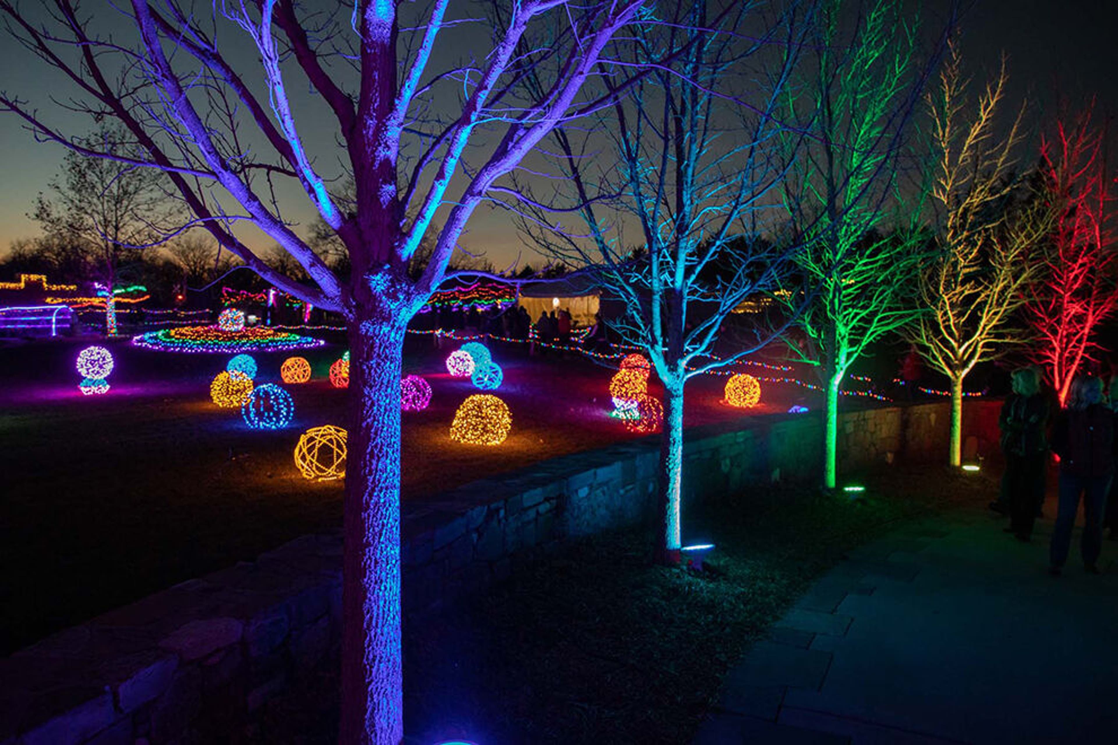 Luminary Walk at Overland Park Arboretum and Botanical Gardens