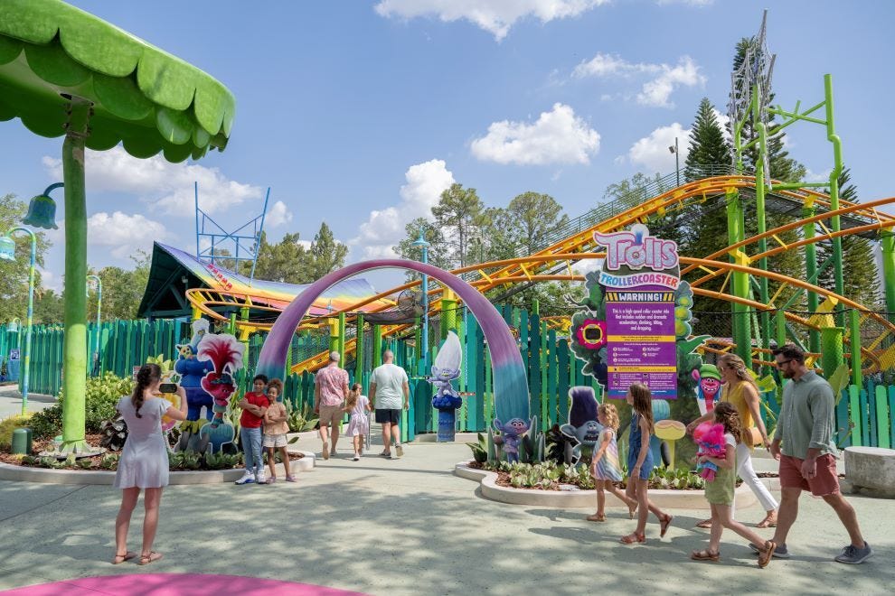 Trolls Trollercoaster at Universal Studios Florida