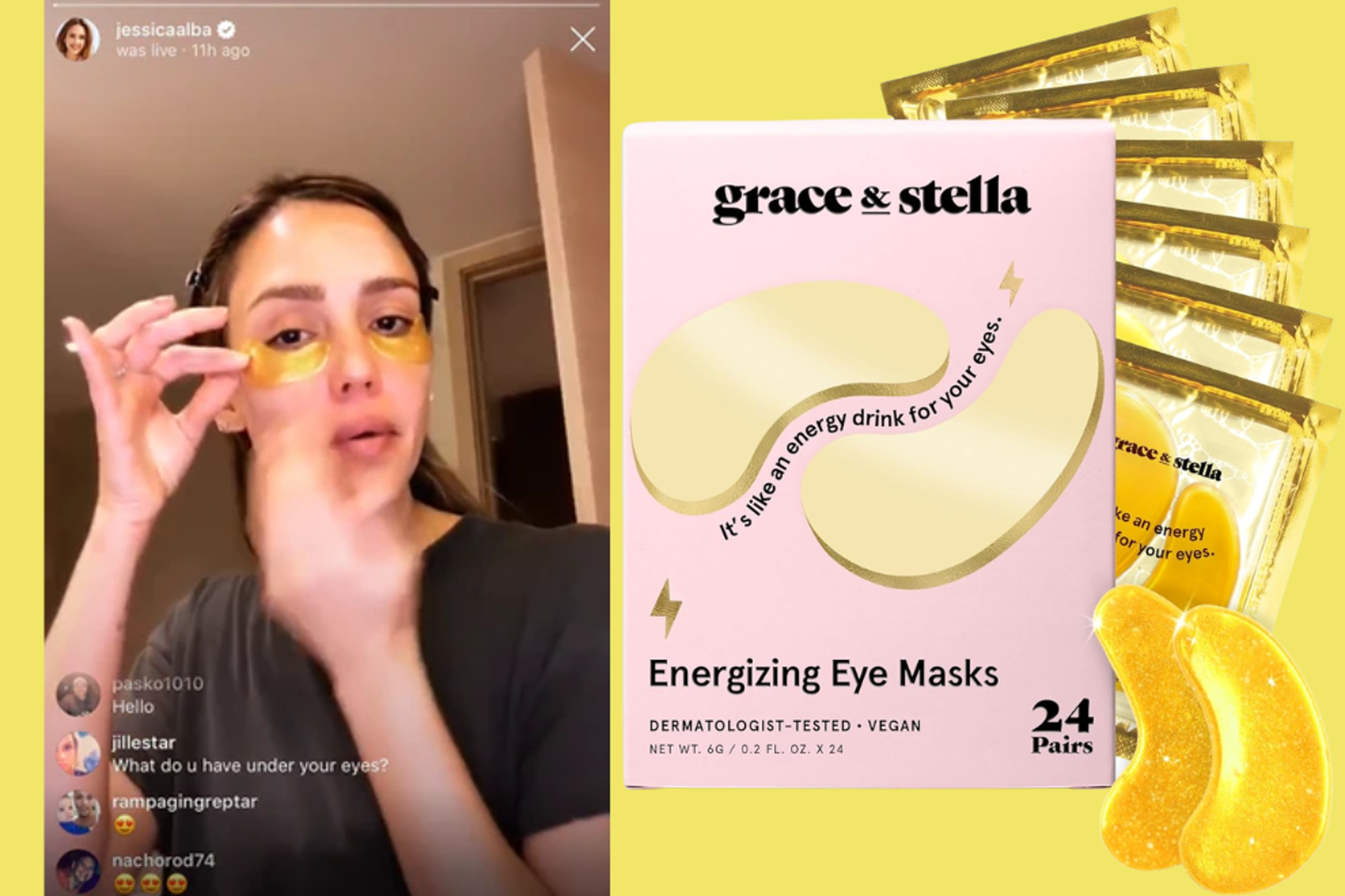 We found the ultra-hydrating eye masks Jessica Alba uses — and they're ...