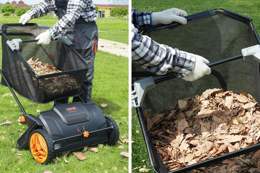 Vevor Push Lawn Sweeper is on sale at Amazon