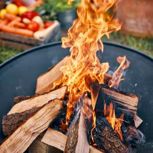 How to cook over a wood fire